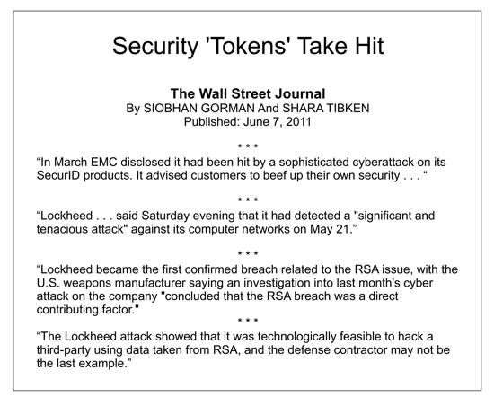 GoldKey Security Tokens - RSA Alternative - Two-Factor Authentication -GoldKey Security Corporation